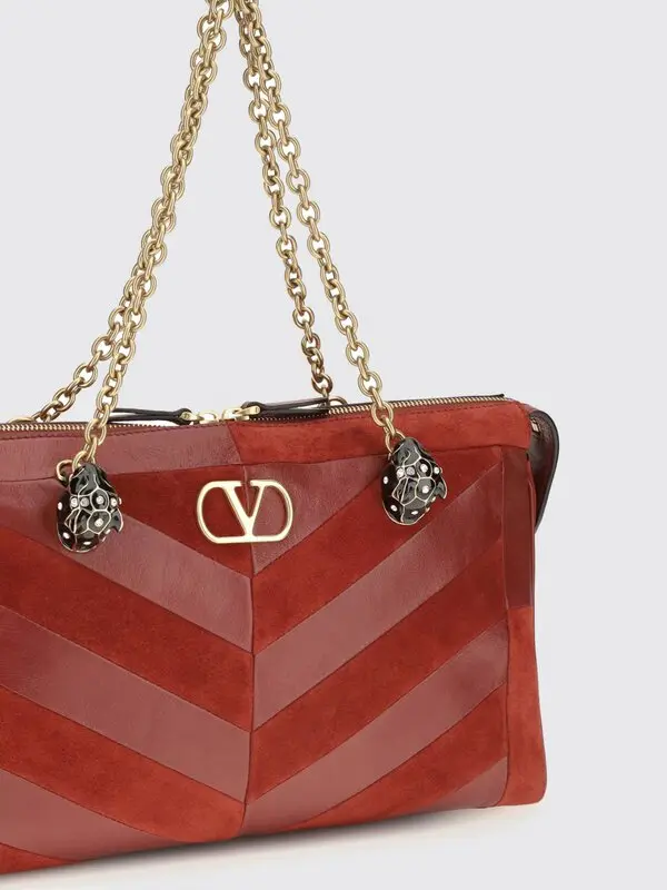 Valentino Garavani Panthea Shoulder Bag - Red