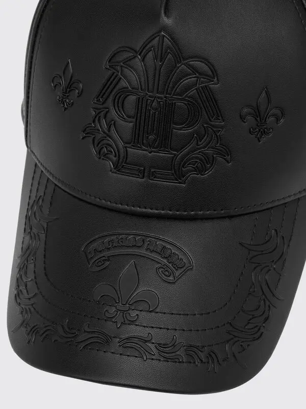 Philipp Plein Leather Baseball Cap With Logo