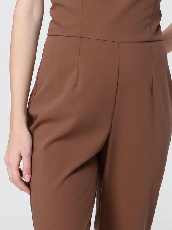 MAR DE MARGARITAS Viscose Blend Off-the-shoulder Jumpsuit - Brown