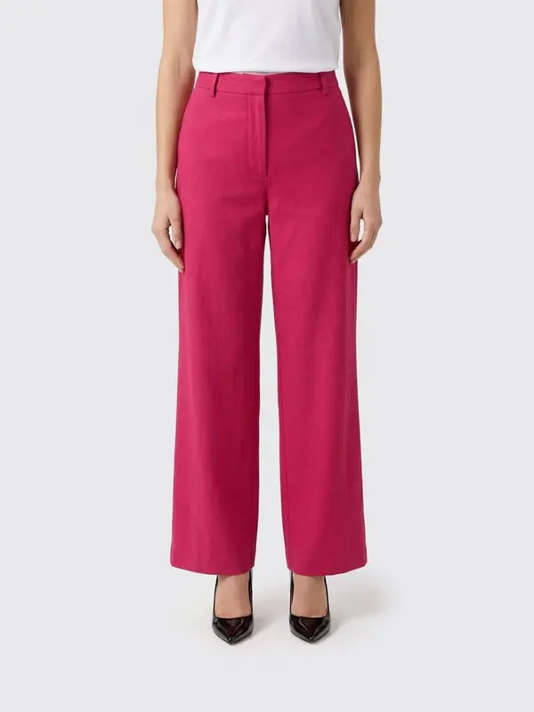 Dries Van Noten Cotton Blend Trousers - Fuchsia