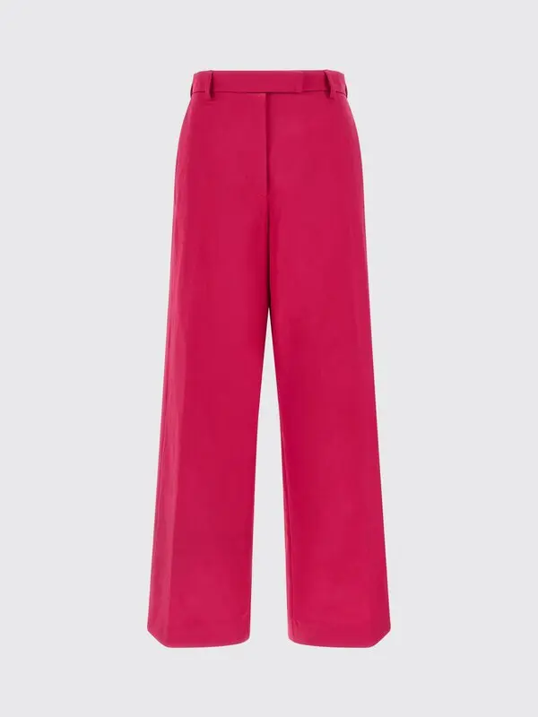 Dries Van Noten Cotton Blend Trousers - Fuchsia