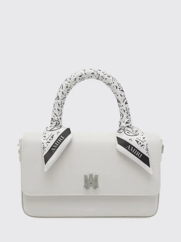 Amiri Mini Monogram Leather Handbag With Detachable Strap