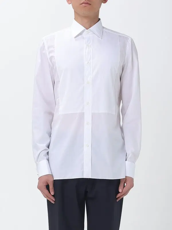 LUIGI BORRELLI Cotton Poplin Shirt
