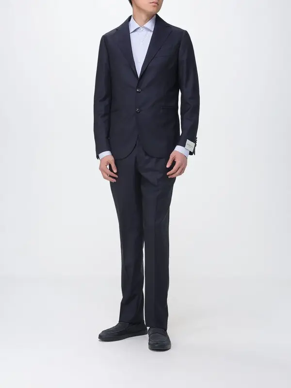 LUIGI BORRELLI Single-breasted Virgin Wool Suit