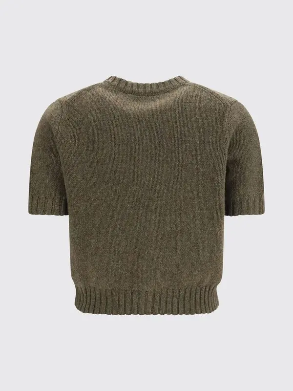Khaite Pure Cashmere Short-sleeved Crew Neck Cardigan - Green