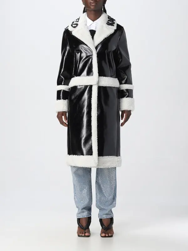 Karl Lagerfeld Shearling Trimmed Coat