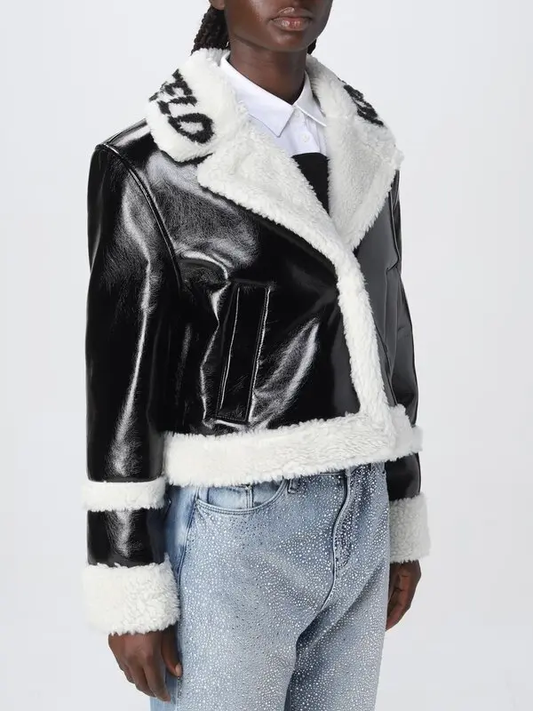 Karl Lagerfeld Shearling Trimmed Coat