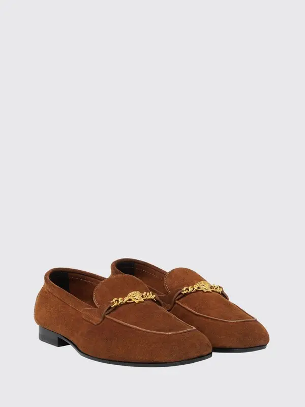 Versace Suede Loafers With Medusa Bit