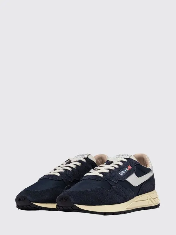 AUTRY Reelwind Nylon And Suede Leather Low Top Sneakers - Blue