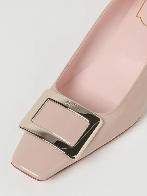 ROGER VIVIER Belle Vivier Patent Leather Pumps - Blush Pink