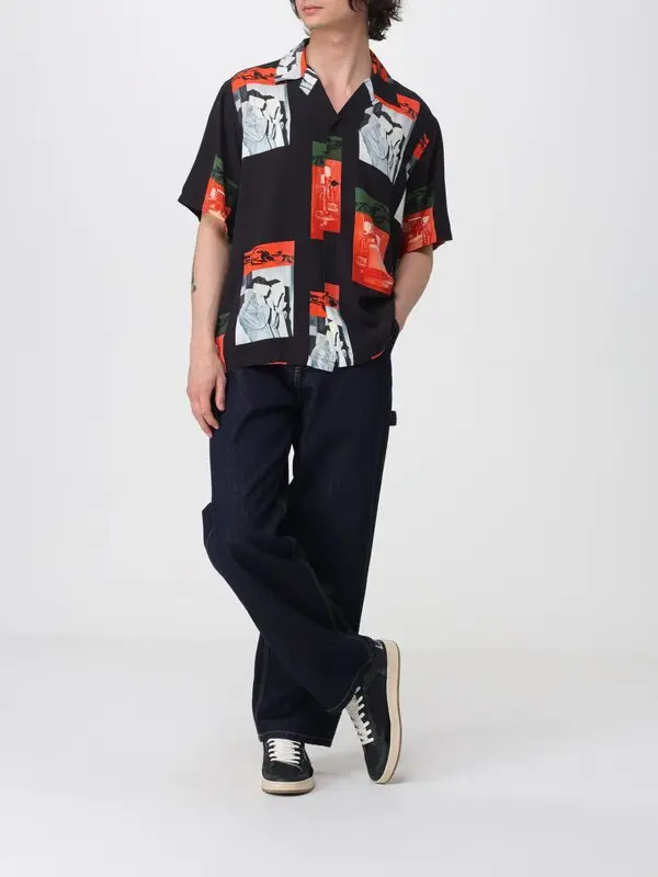 Carhartt Work In Progress Hamilton Printed Viscose Shirt - Black
