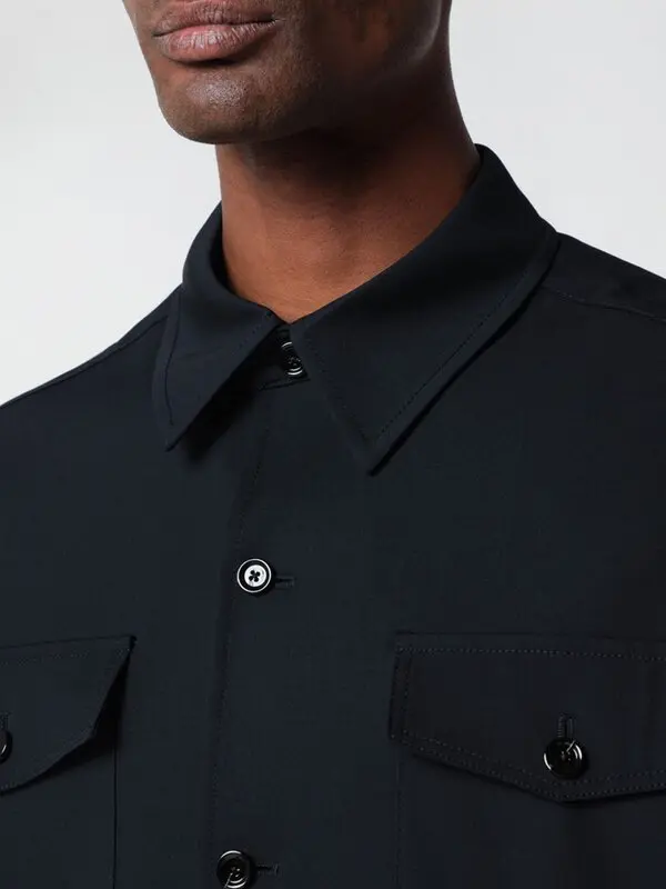 LARDINI Virgin Wool Overshirt
