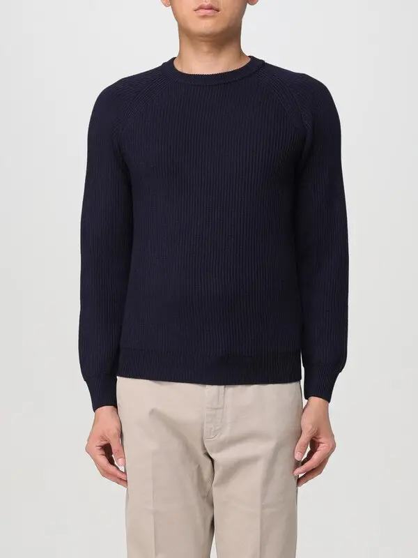XC Ribbed Crew Neck Pullover - Blue