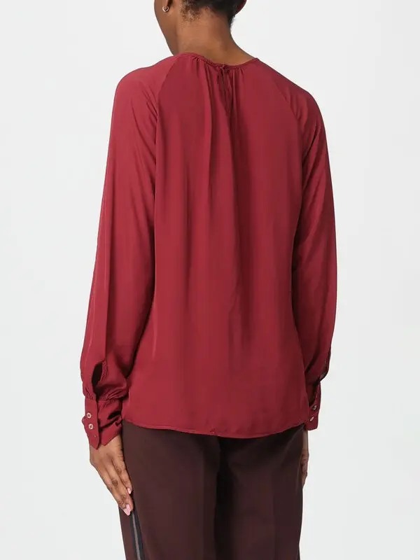 MASON'S Gathered Neck Long Sleeve Top