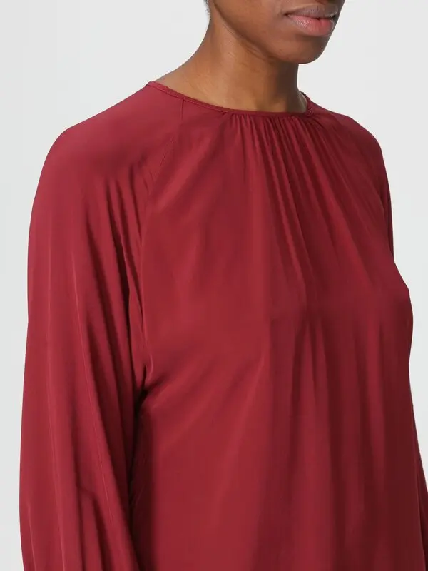 MASON'S Gathered Neck Long Sleeve Top
