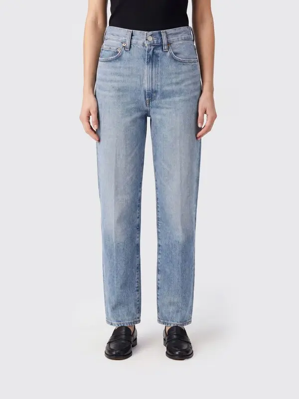 AGOLDE Mid-rise Straight Jeans In Pure Cotton Denim