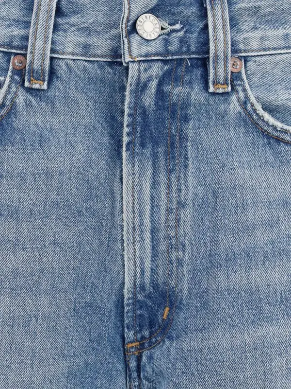 AGOLDE Mid-rise Straight Jeans In Pure Cotton Denim