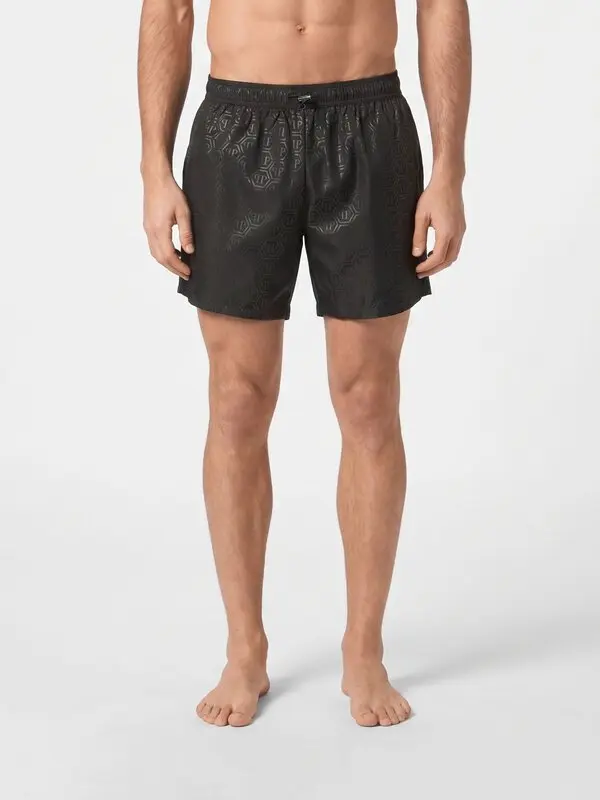 Philipp Plein Printed Polyester Swimsuit