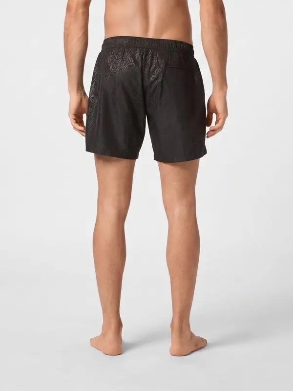Philipp Plein Printed Polyester Swimsuit