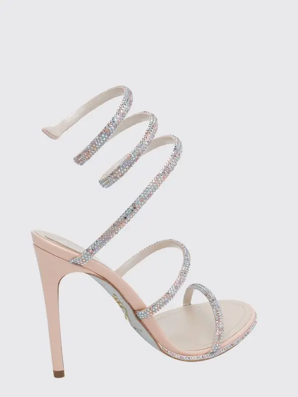 Rene Caovilla Cleo Embellished Spiral Strap Sandals