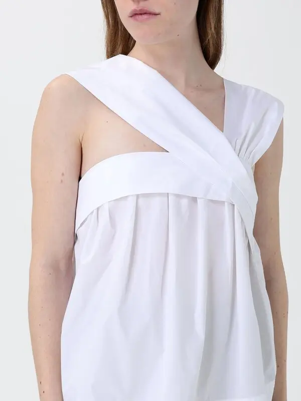 TELA Cotton One-shoulder Top