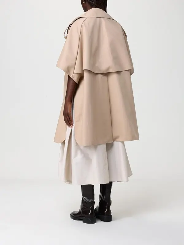 Max Mara Oversized Cotton Double Breasted Trench Coat