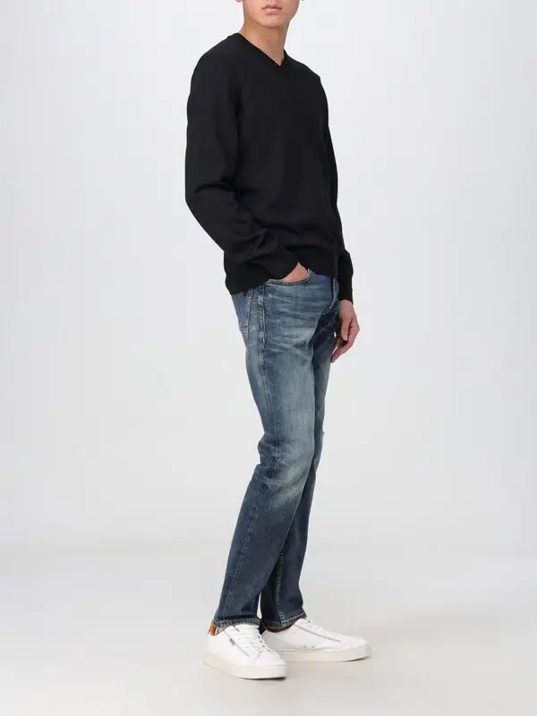 BOSS V-neck Fine Knit Jumper