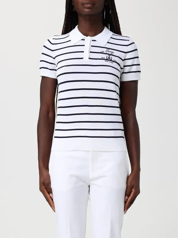 Ralph Lauren Striped Cotton Polo Shirt - White 1
