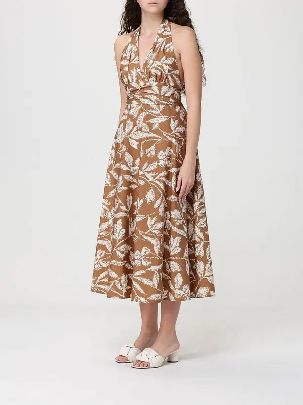 Max Mara Printed Cotton Midi Dress