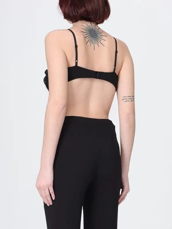 Pinko Cropped Top With Rhinestone Flowers