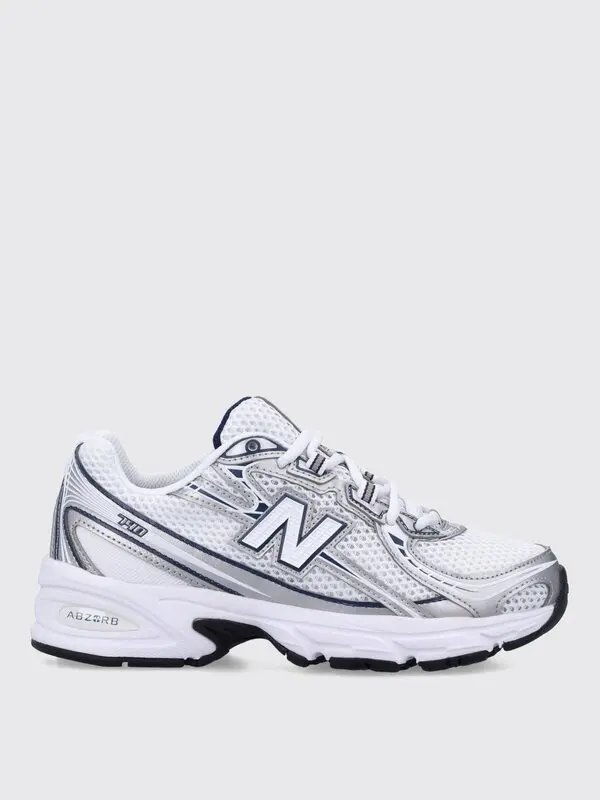 NEW BALANCE 740 Mesh And Synthetic Leather Lace-up Sneakers With Abzorb Midsole - White