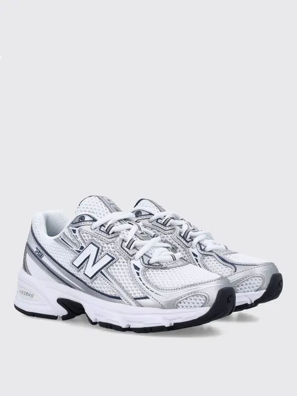 NEW BALANCE 740 Mesh And Synthetic Leather Lace-up Sneakers With Abzorb Midsole - White