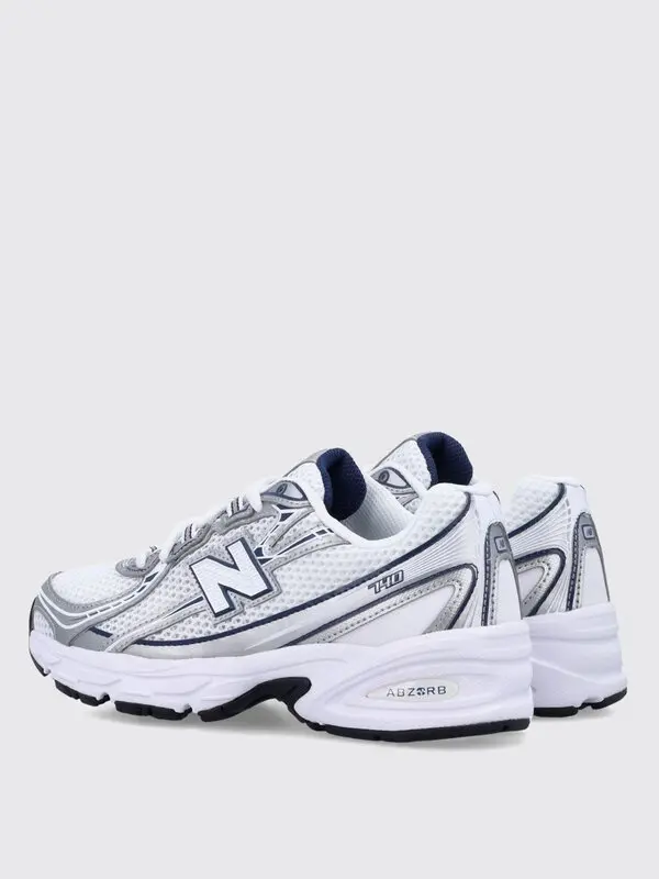 NEW BALANCE 740 Mesh And Synthetic Leather Lace-up Sneakers With Abzorb Midsole - White