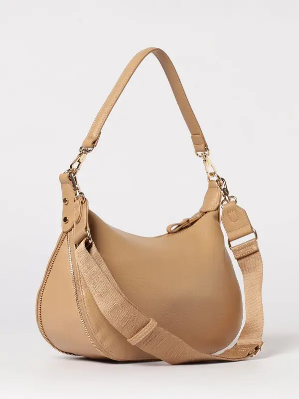 Liu Jo Embossed Monogram Shoulder Bag - Camel