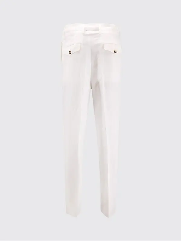 Brunello Cucinelli Tailored Linen And Cotton Trousers