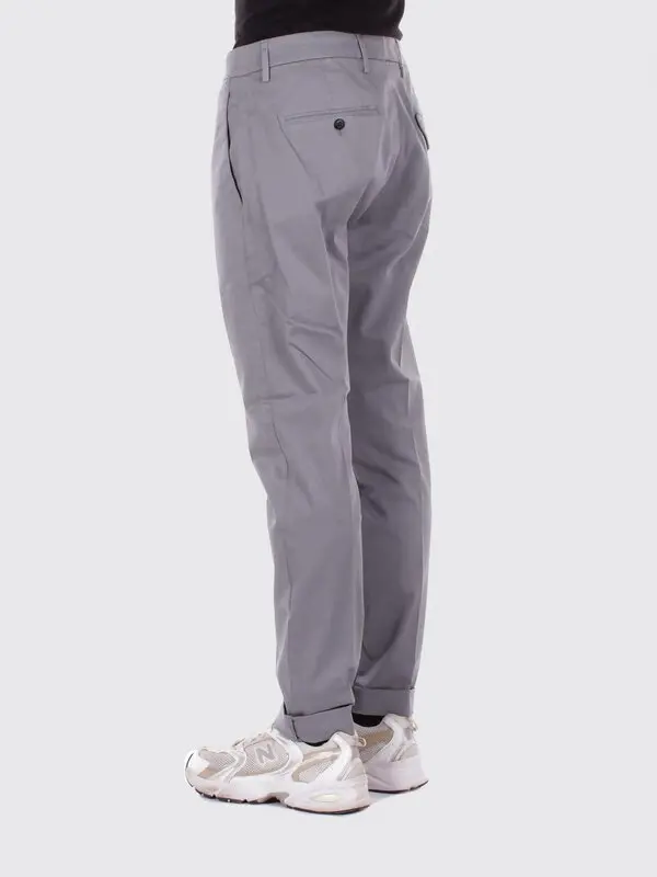 DONDUP Stretch Cotton Chino Trousers - Grey
