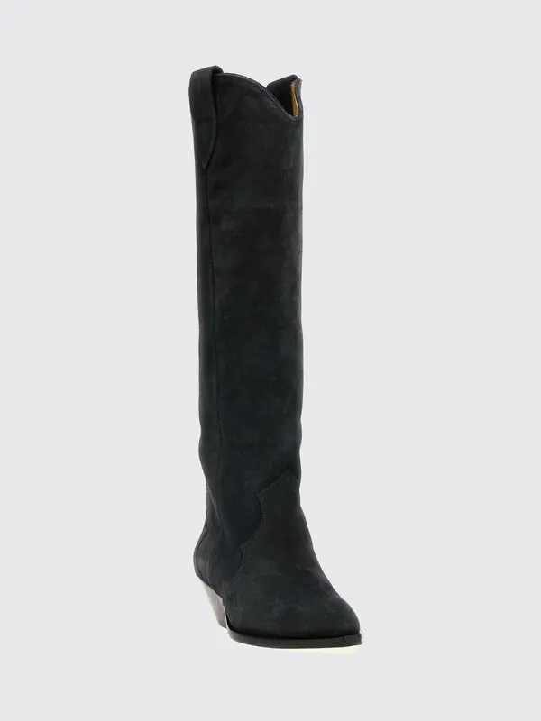 Isabel Marant Étoile Suede Knee-high Boots - Black