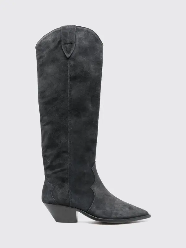 Isabel Marant Étoile Suede Knee-high Boots - Black
