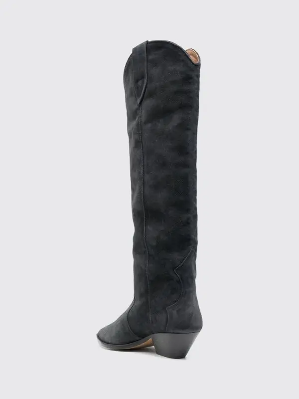 Isabel Marant Étoile Suede Knee-high Boots - Black