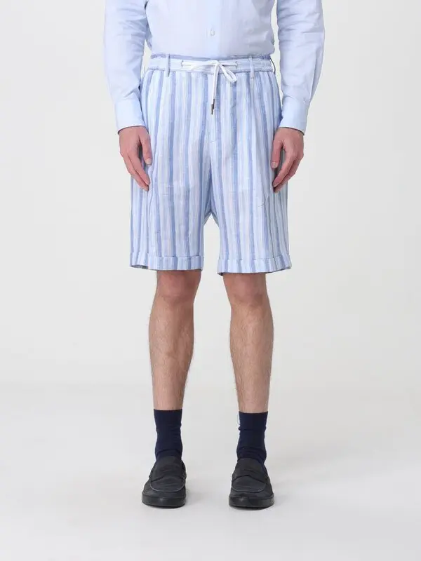 Tagliatore Striped Viscose Blend Shorts