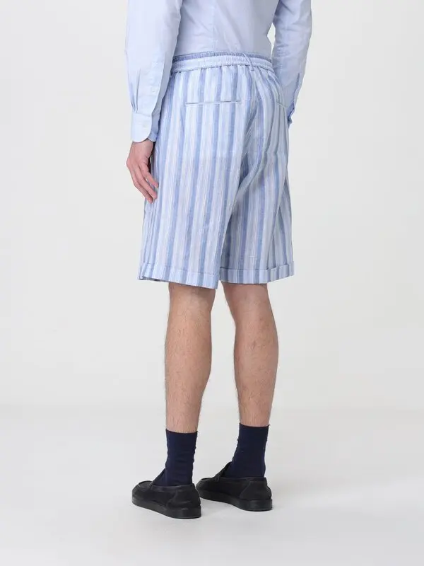 Tagliatore Striped Viscose Blend Shorts