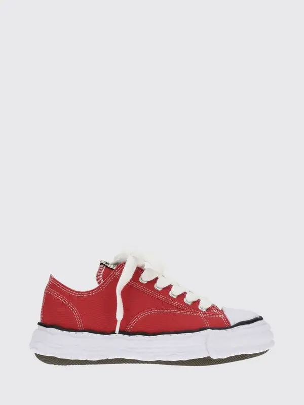 Mihara Yasuhiro Peterson Cotton Canvas Lace-up Sneakers - Red