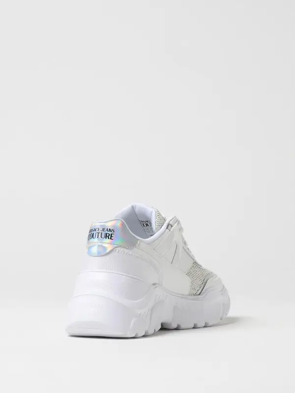 Versace Embellished Sneakers - White