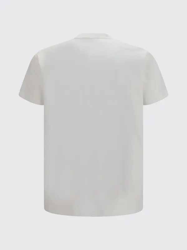 Dsquared2 Slim Fit Short-sleeved Cotton T-shirt With Printed Logo - White