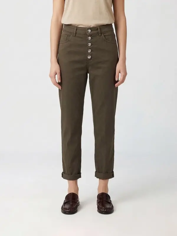 DONDUP Koons Cropped Fit Denim Jeans - Green