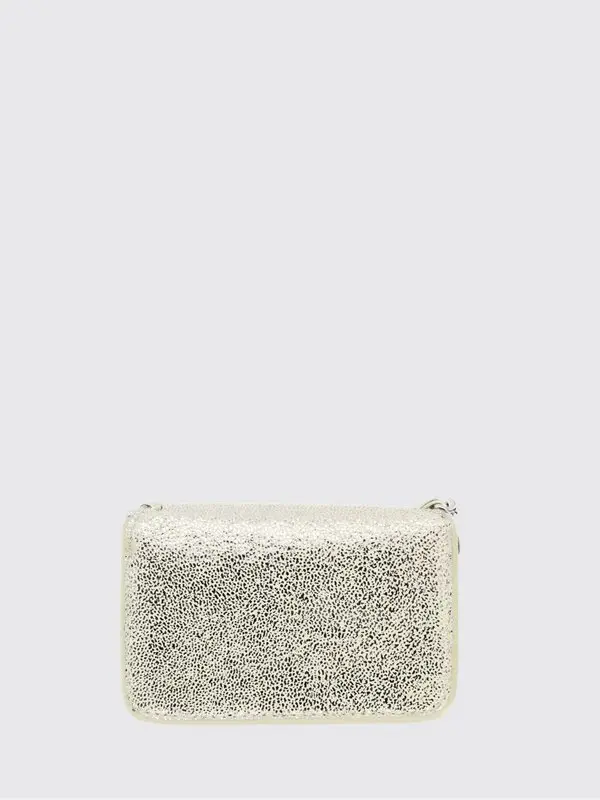 Stella McCartney Falabella Laminated Crackled Faux Suede Wallet