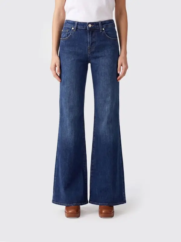 7 For All Mankind High-waisted Stretch Denim Flare Jeans