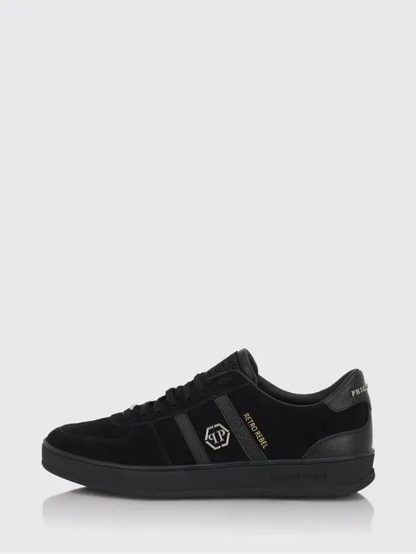 Philipp Plein Retro Rebel Suede Sneakers - Black