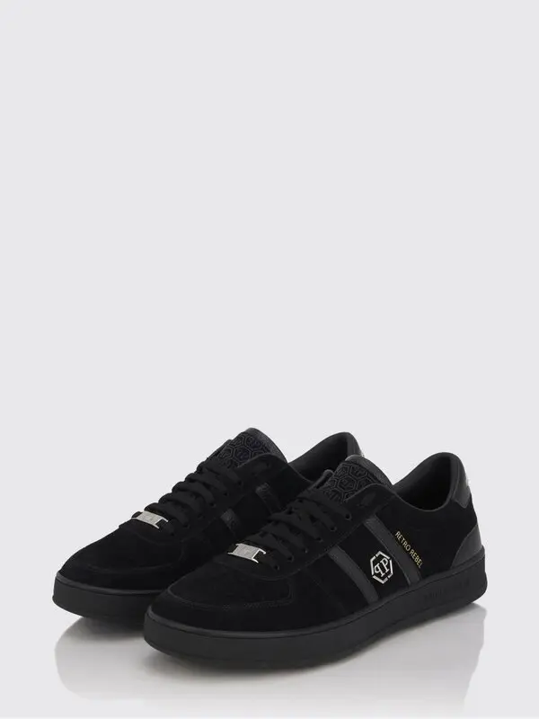 Philipp Plein Retro Rebel Suede Sneakers - Black