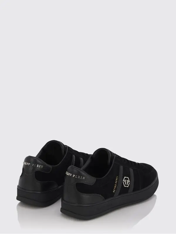 Philipp Plein Retro Rebel Suede Sneakers - Black